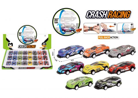 9cm Pull Back Stunt Cars in Display • DM Gould Wholesale